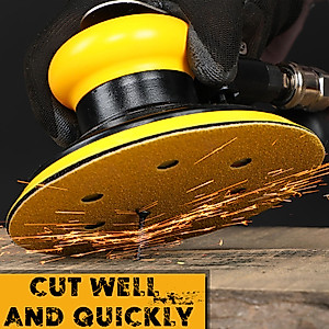 Keeimp 6 Inch Sanding Discs Hook and Loop, 80 120 220 320 400 Grit Sandpaper Disc for Orbital Sander, Professional for Automotive and Woodworking, 100 Pack(20 Pack for Each Grit)