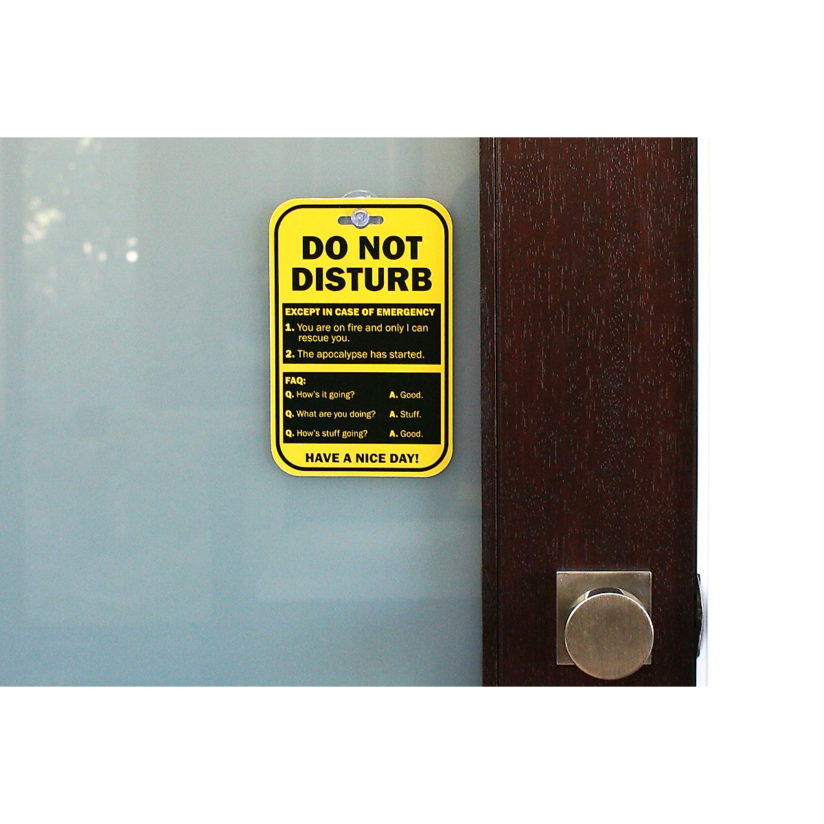 Do Not Disturb Privacy Double Sided Sign for the Office Cubicle Desk or Personal Room