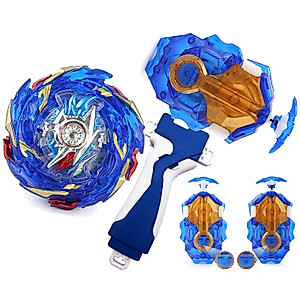 CombatGyro B-184 Launcher LR Bay Blades Toy Evolution B-154 DX Booster Imperial Dragon.IG Sen Starter Set Handle Metal Fusion God Bey Battling Tops Burst Gaming Toy Gift for Boys Age 4-7 8-12+