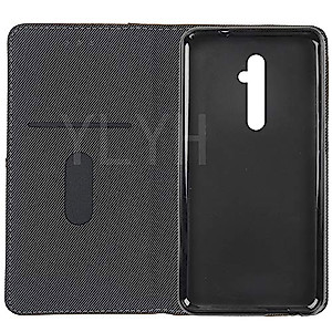 YLYT Shockproof - Red Flip Leather TPU Silicone Retro Cover with Stand Wallet Case for Oppo Reno2 6.5 inch with Card Slots