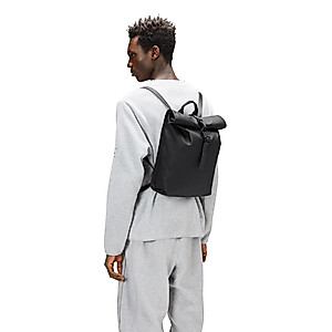 RAINS Rolltop Rucksack Mini (Black)