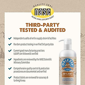 GRIZZLY PET PRODUCTS Joint Aid for Dogs Liquid Hip and Joint Support (Extra Strength), 16 fl oz