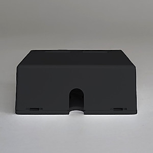 ICC Surface Mount Box with 2 Ports, Black, Single