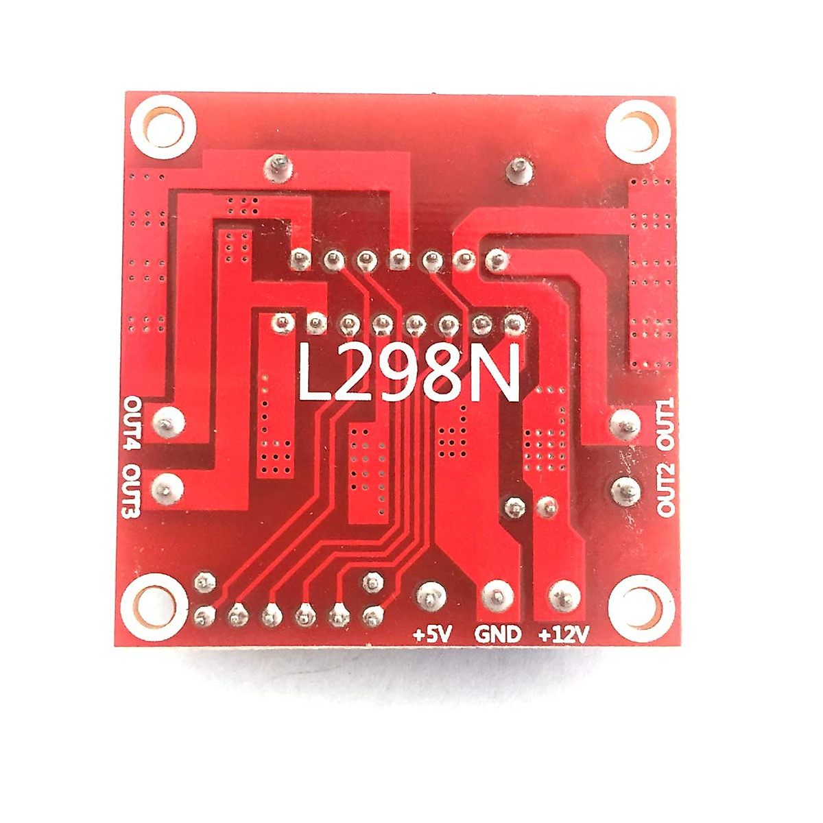 4pcs L298N Controller Board Module Dual H-Bridge 3pcs Dupont Connector Cables for Arduino Smart Car Power UNO MEGA R3 Mega2560 Motor Driver Stepper DC Motor