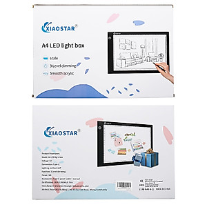 XIAOSTAR Light Box Drawing A4,Tracing Board with Brightness Adjustable for Artists, Animation Drawing, Sketching, Animation, X-ray Viewing