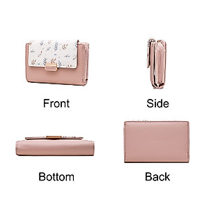 Plergi PU Leather RFID Blocking Flap Wallet for Women Large Capacity Card Holder