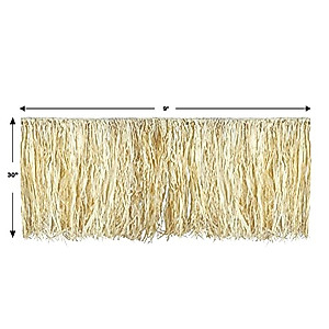 Raffia Table Skirting (natural) Party Accessory (1 count) (1/Pkg)