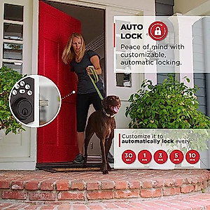 Kwikset Powerbolt 240 5-Button Keypad Venetian Bronze Traditional Electronic Deadbolt Door Lock, Featuring Convenient keyless Entry, Customizable User Codes and auto Locking