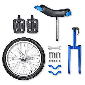 Aw Blue 18" Wheel Unicycle Leakproof Butyl Tire Wheel Cycling Outdoor Sport