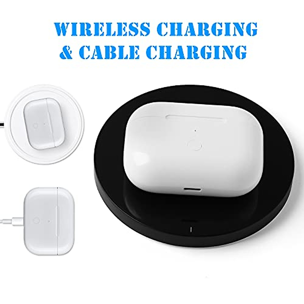 Wireless Charging Case Replacement Air Pod 3 Compatible with AirPods 3rd Generation, for Air Pod 3 rd Charger Wireless Case with Bluetooth NO Earbuds