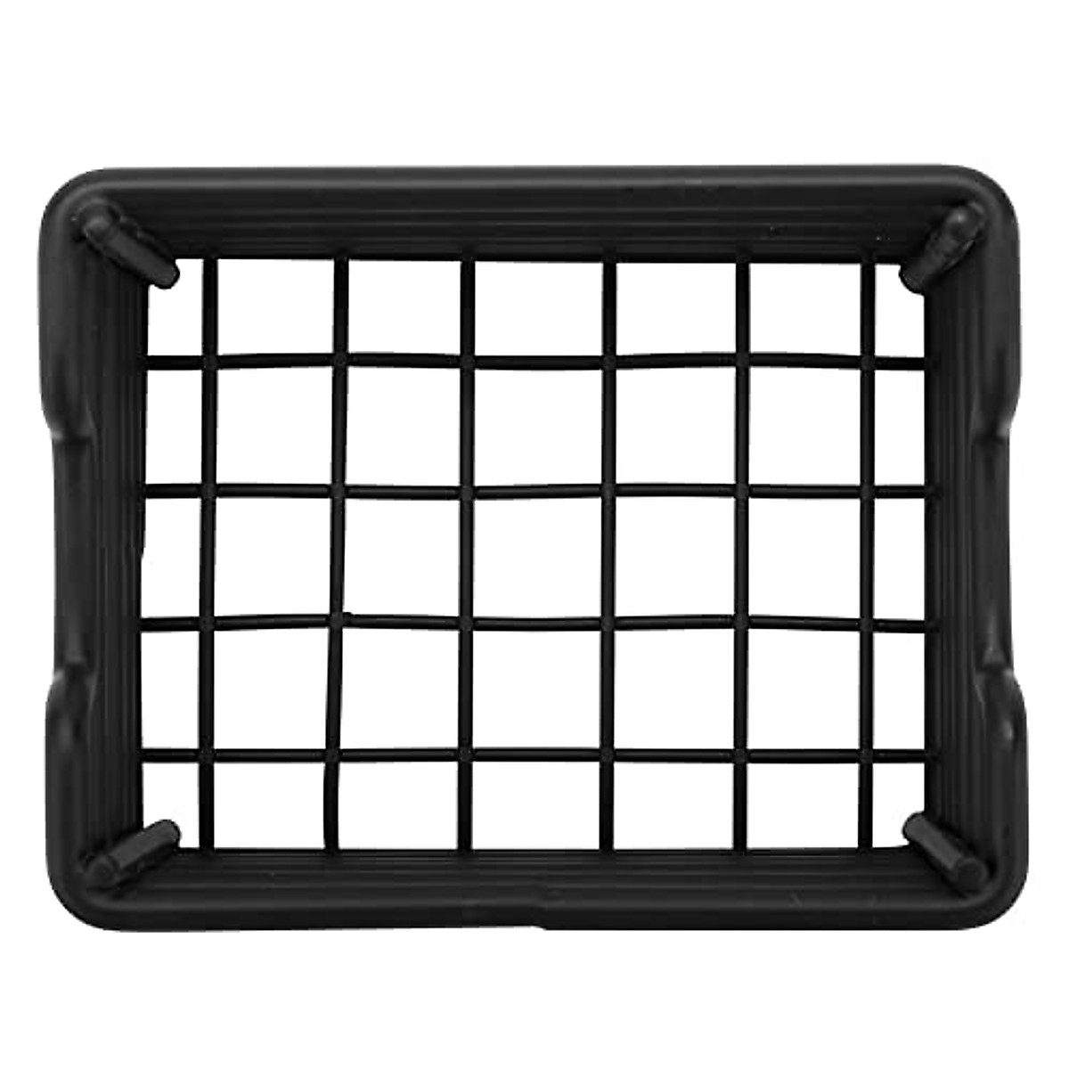 G.E.T. 4-31862 Melamine Sugar Caddy Holder for Sweetener Packets, 20 Packet, 3.5" x 2.5", Black Wire