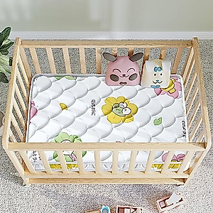 Premium Foam Mini Crib Mattress - Dual-Sided- 38x24x4 Inch- 100% Breathable, Non-Toxic, Quiet and Odorless, Hypoallergenic, Fits Most Mini Cribs