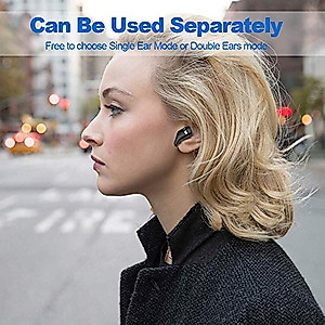 TBIIEXFL True Earbuds Headphones,Sports in-Ear Stereo Sound Earphones Non-Stop Playtime 24H Playtime with Charging Case Bulid-in Mic Waterproof Earbuds (Color : White-Dinosaur Doodle4)