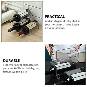 Hemoton 2pcs Drawer Wine Rack Stackable Beverage Dispenser Water Bottle Holder Bin Refrigerator Soda Can Organizer Pantry Freezers Beer Wine Tray Desk Tray Cupboard The Pet Food