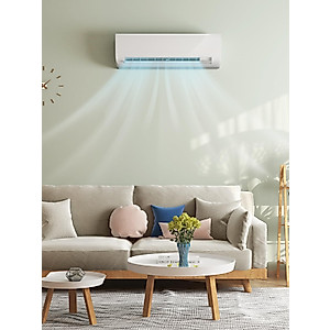 TABU Mini Split System 12000BTU Air Conditioner with Inverter, 115V Energy Saving AC/Heating System, Wall-Mounted Ductless Air Conditioner and Heater with Heat Pump, Remote Control & Installation Kit