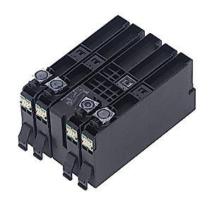 Fafeicy 4Pcs Printer Ink Cartridge, BK C M Y Output Printer Ink Cartridge Set, for Print Photos, Test Papers and Documents