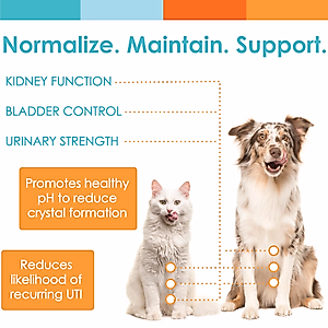 UTRIN - Urinary Support for Cats & Dogs - Dual-Action Cranberry & D-Mannose - for Natural Bladder Health, Incontinence, and Recurring UTI, 60 Servings