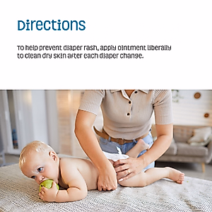 Organics Diaper Cream by Nature's Baby, USDA Certified Diaper Rash Cream with Calendula for Sensitive Skin | Free from Zinc, Petroleum and Artificial Fragrance