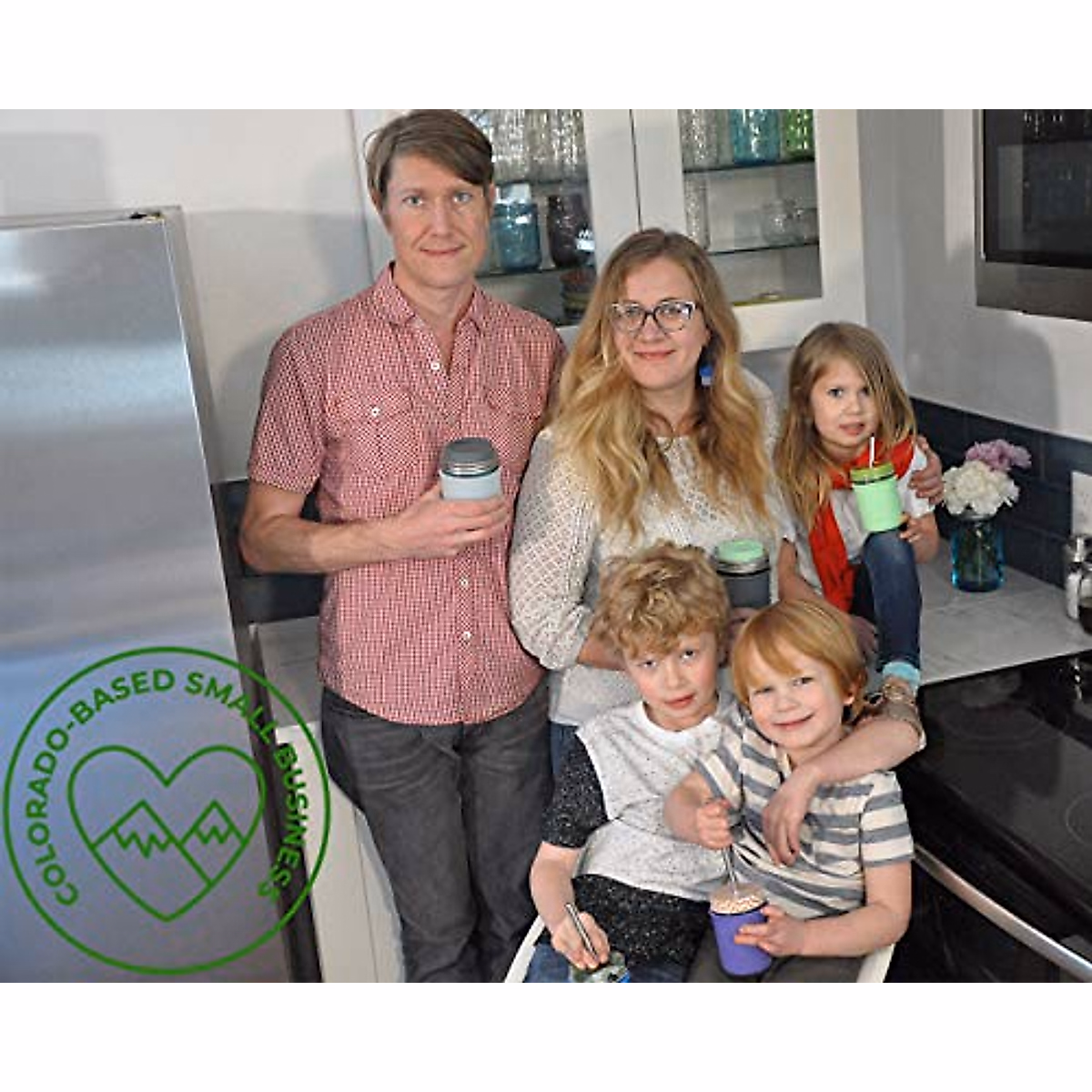 Extra Short 5" Safer Stainless Steel Straws for 12oz Thermos Funtainer, Cocktails, Small Glasses or Cups (4 Pack + Cleaning Brush)