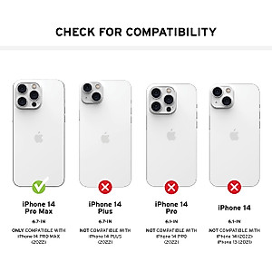 URBAN ARMOR GEAR UAG Designed for iPhone 14 Pro Max Glass Screen Protector Shield 6.7" Premium 9H Strengthened Tempered Glass Anti-Fingerprint Antimicrobial Scratch Resistant Bubble Free Clear