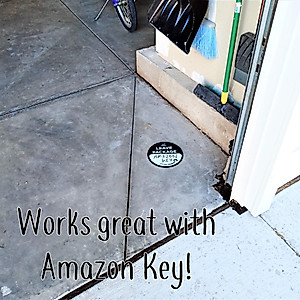 Leave Packages Here Sign Mat: Award Winning Design. Heavy-Duty Rubber. Avoid Contact. Stops Package Theft. Great for Amazon Key.