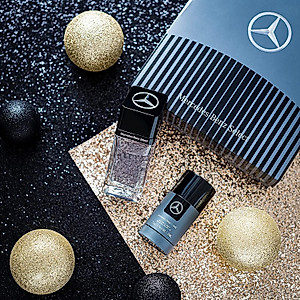 Mercedes-Benz Select Giftset - EDT Spray and Deodorant Men for Everyday Wear - Alcohol-Free Deodorant Stick - Woody Amber Mens Cologne - 2 pc