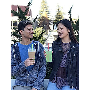 Karat 9'' Giant Straws (8mm) Paper Wrapped - Red - 2,500 ct