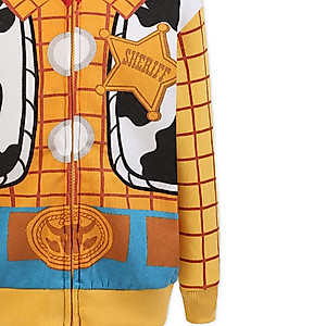 Disney Toy Story Woody or Buzz Lightyear Boys Zip Up Hoodie for Toddler and Little Kids Dark Yellow