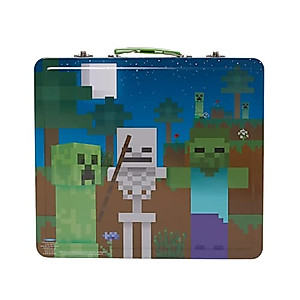 Innovative Designs Minecraft Kids Deluxe Activity Set with Carrying Tin, Coloring Sheets, Tattoos, Stickers, & Art Supplies