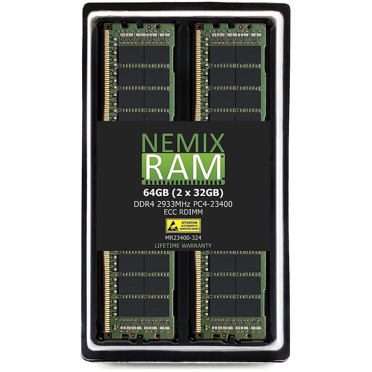 64GB 2x32GB DDR4-2933Mhz PC4-23400 288-Pin RDIMM Memory for Apple Mac Pro 2019 7,1 by NEMIX RAM