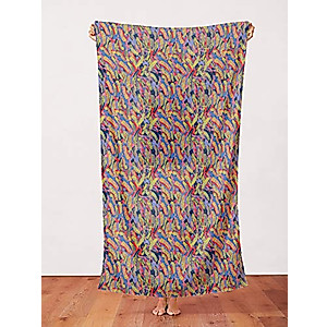 PBS Fabrics Lush and Wild by Katie Kortman, Sateen 3 Yard, Pickles, Blue/Green