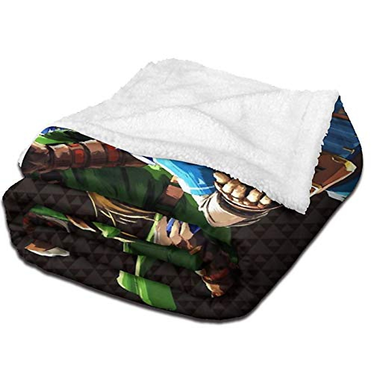 Fluffy Blanket Legend of Zel-Da Bed Blankets Super Soft Reversible Sherpa Fleece Blanket Throws 80"X60"