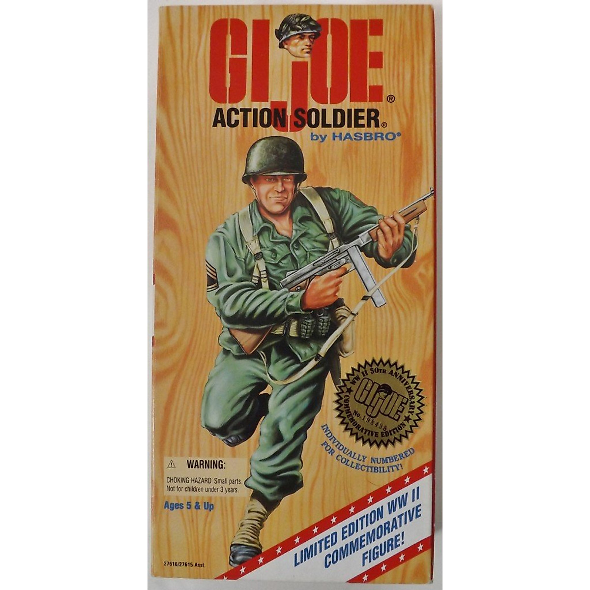 12" GI Joe Action Soldier Action Figure WWII 50th Anniversary Numbered Commemorative Edition (Hasbro 1995)