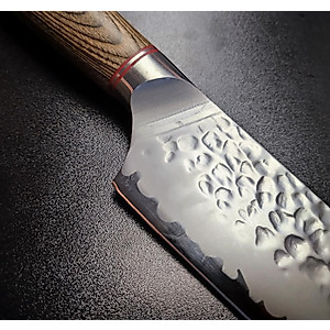 Kitory Serbian Chef Knife Meat Cleaver Forged Butcher Chopping Knife, Full Tang, High Carbon Steel, Mosaic Rivet Pakkawood Handle Kitchen Knife for Home&Restaurant 2023 Gifts