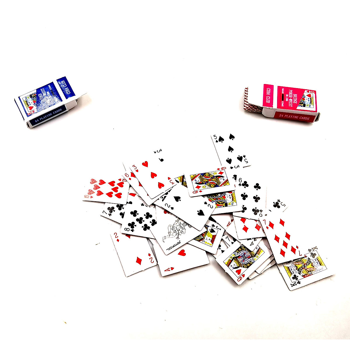Taponukea Miniature Dollhouse Furniture Accessories Games Poker Playing Cards 1 12 Scale
