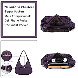 Soft Washed Leather Hobo Women Handbags Roomy Multiple Pockets Street ladies' Shoulder Bag Fashion Tote Satchel Bag