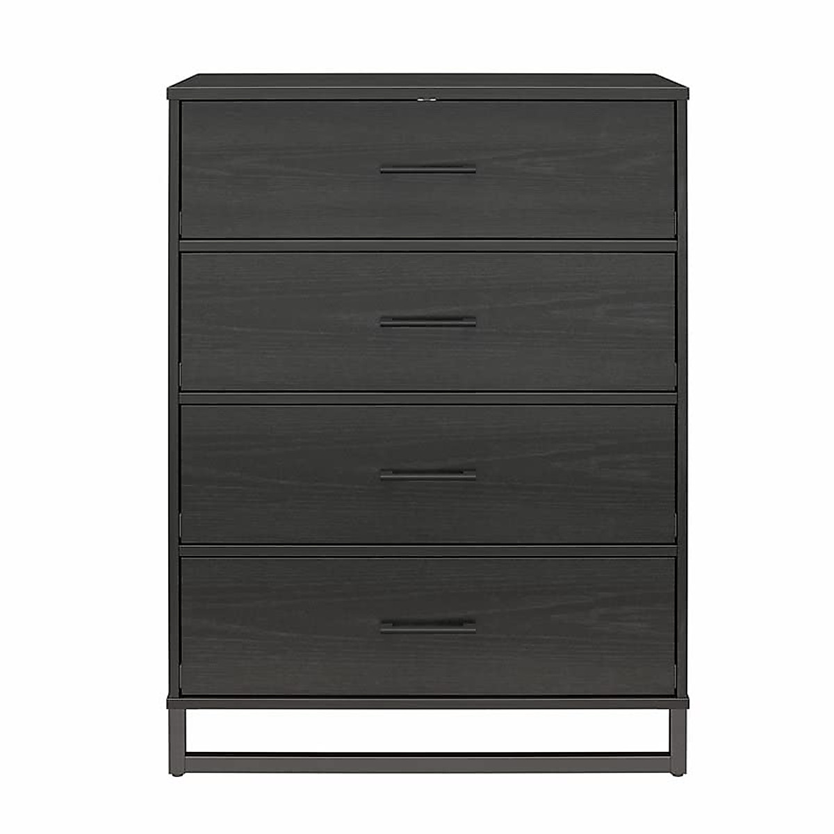Ameriwood Home Monterey 4 Drawer Dresser in Black Oak