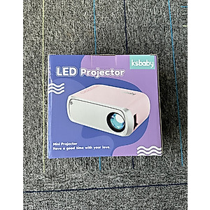 Mini Projector Home Theater Portable Upgrade 1080P Supported, Phone Can Connect to Movie Wirelessly, Compatible with Smartphone/ Tablet/ Laptop/ TV Stick/ USB Drive, mint green (VF270GW)