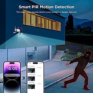 【100% Wire-Free + 4MP】CAMBLINK Wireless Security Camera System Battery Powered Indoor/Outdoor For Home with Color Night Vision PIR Motion Detection 2-Way Audio 180-Day Battery Life APP Alert SD/Cloud