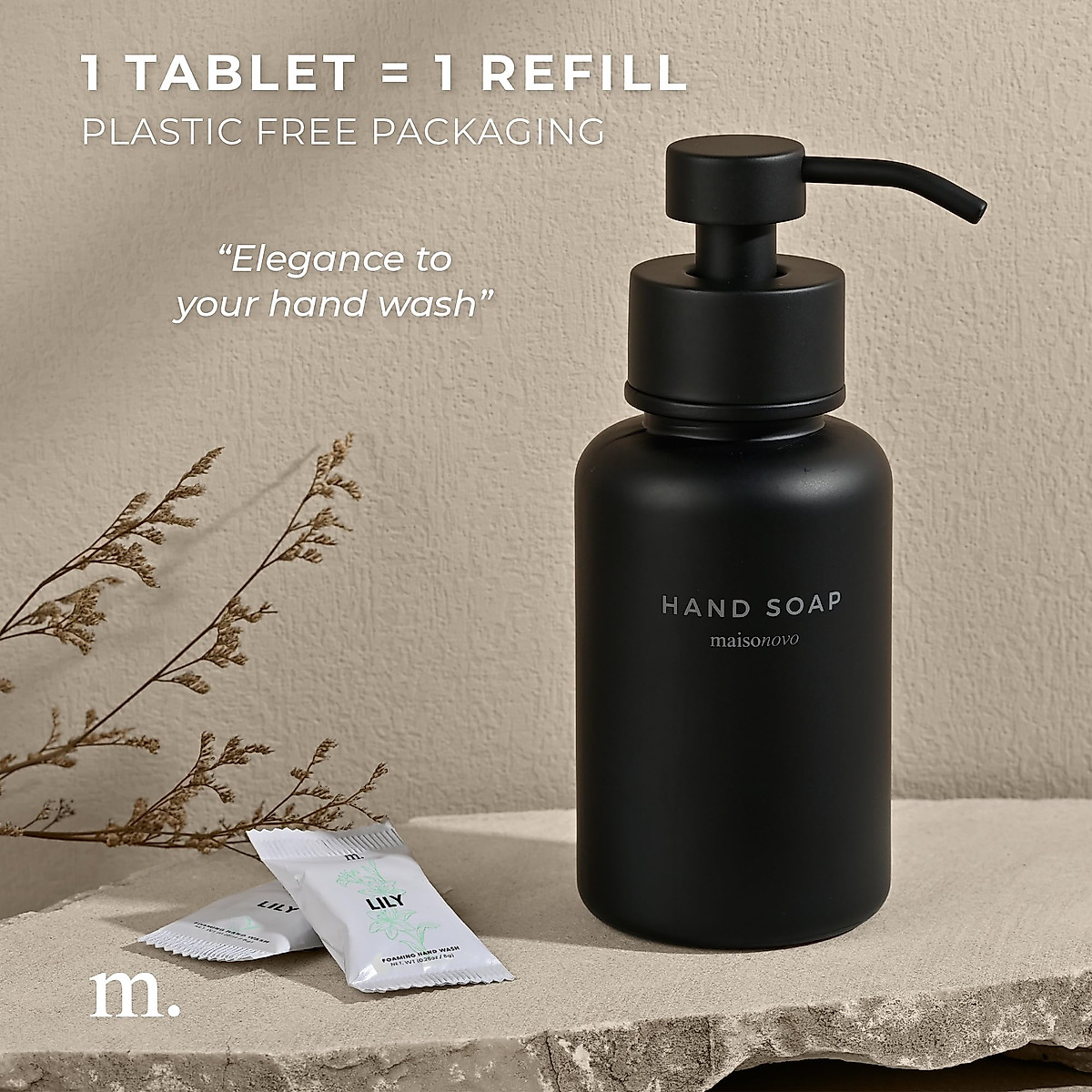 MaisoNovo 12-Pack Lily Scent Foaming Hand Soap Tablets