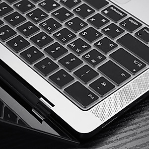 ProElife Russian Keyboard Cover Skin for 2024-2022 MacBook Air 13.6 15 inch M3 M2 A3113/A3114/A2681/A2941 & 2024-2021 MacBook Pro 14 16.2 inch M4 M3 M2 M1 Pro/Max Accessory