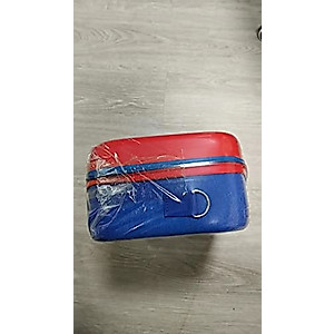 iVoler Carrying Storage Case for Nintendo Switch/Switch OLED Model,Portable Travel All Protective Hard Messenger Bag Soft Lining 18 Games for Switch Console Pro Controller & Accessories Red+Blue