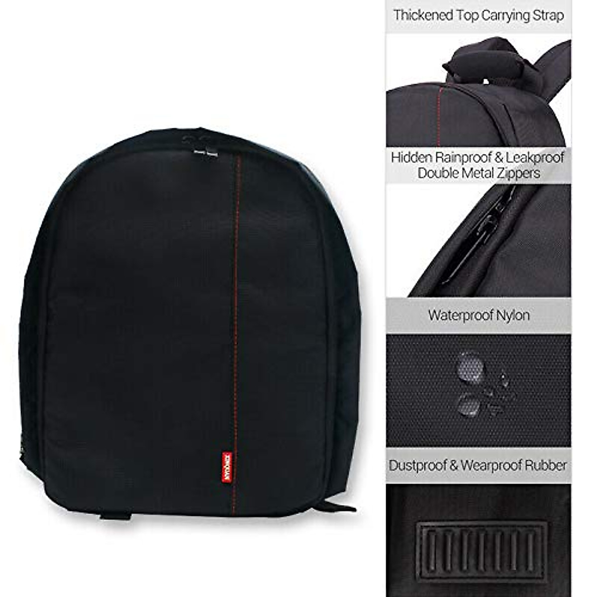 winvin Waterproof SLR/DSLR Camera Backpack Shoulder Bag Travel Case For Canon Nikon Sony Digital Lens Medium