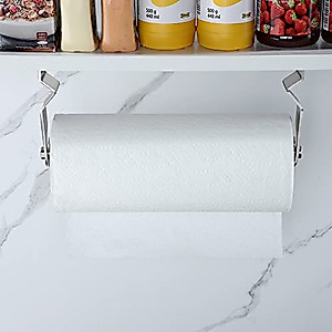 Adhesive Paper Towel Holder Under Cabinet - Saves Limited Counter Space, Easy to Install, Perfect for RVs, Campers, Travel Trailers
