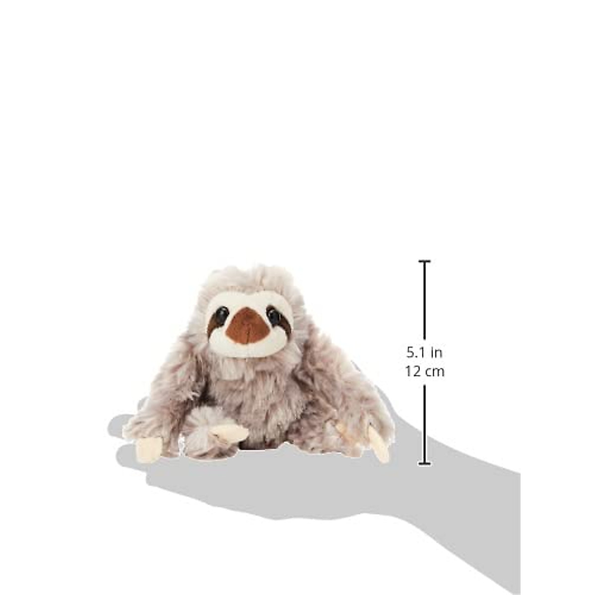 WILD REPUBLIC Pocketkins Sloth Stuffed Animal, Five Inches, Gift for Kids, Plush Toy, Fill is Spun Recycled Water Bottles, 5 inches, Model Number: 21193