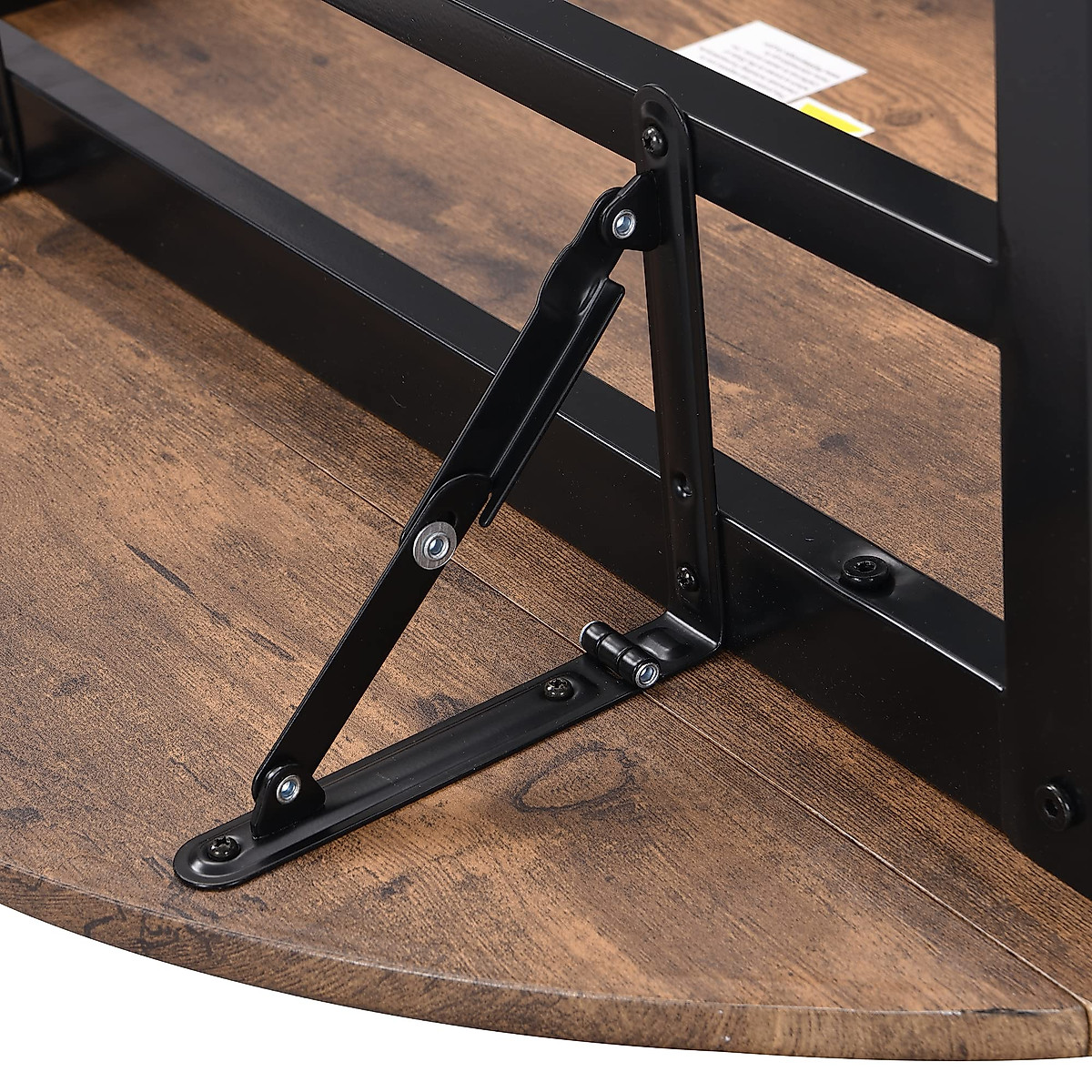 3 Piece Dining Table Set, Modern Counter Height Dining Table Set with Drop Leaf Round Table and 2 Chairs, Small Kitchen Table Set