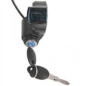 Bike Fender Electric Bicycle Thumb Throttle Voltmeter Digital Voltage Display Switch Power with Key Lock E-Bike Finger Thumb Throttle Mud Guards