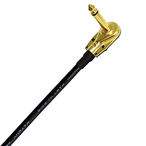 WORLDS BEST CABLES 10 Inch - Pedal, Effects, Patch, Instrument Cable Custom Made Made Using Mogami 2319 Wire and Eminence Gold Plated ¼ inch (6.35mm) R/A Pancake Type Connectors