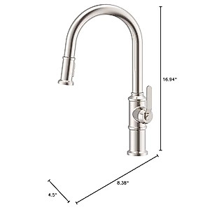 Gerber Plumbing Kinzie Kitchen Faucet with Pull Down Sprayer