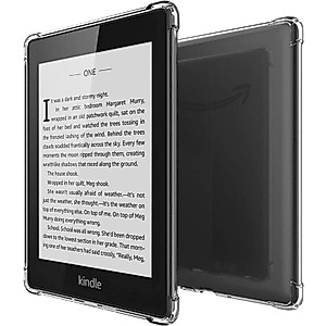 Clear Case for 6.8" Kindle Paperwhite 11th Generation 2021 and Signature Edition TPU Back Cover, Bumper Corners Slim Protective Case for 11th Gen Kindle Paperwhite- Transparent (Transparent)